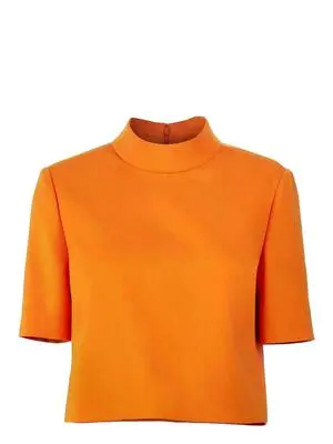 Carolina Herrera T-shirt With Mock Neck - Orange