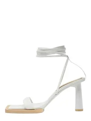 Jacquemus Les Carrés Ronds Sandals - White