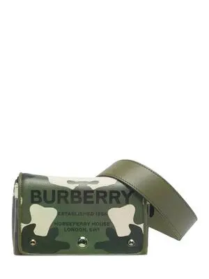 Burberry Camouflage-print Cross Body Bag - Green