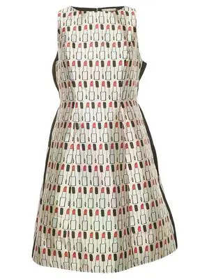 Alice + Olivia Jacquard Lipstick Dress - Neutrals