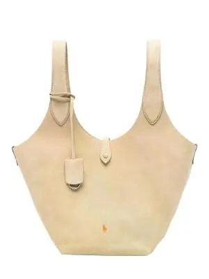 Polo Ralph Lauren Leather Tote Bag - Neutrals