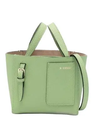 VALEXTRA Micro Leather Bucket Bag - Green