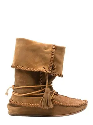 Isabel Marant Winki Leather Boots - Brown