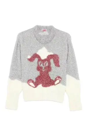 Kenzo Cartoon Intarsia Sweater - Grey