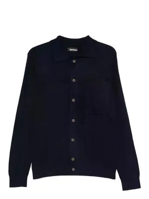 Imperial Buttoned Pocket Cardigan - Blue