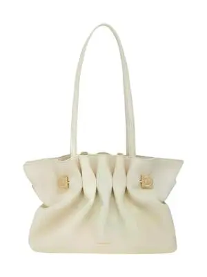 FERRAGAMO Gathered Shoulder Bag - Neutrals