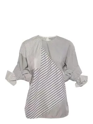 Victoria Beckham Striped Blouse - White