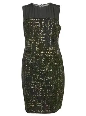 Carolina Herrera Tweed Sleeveless Maxi Dress - Black