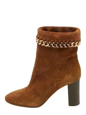 Casadei Chain-embellished Ankle Boots - Brown