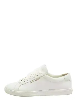 Saint Laurent Andy Leather Sneakers - White