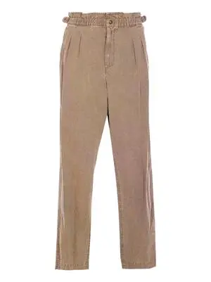 MARANT ETOILE Pleated Trousers - Neutrals