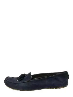 Loro Piana Tassel Suede Loafers - Blue