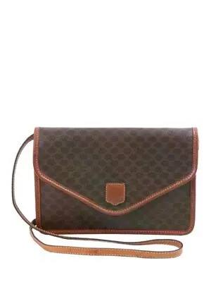 Celine 1991 Macadam Monogram Shoulder Bag - Brown