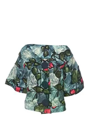 Kenzo Floral-print Blouse - Blue