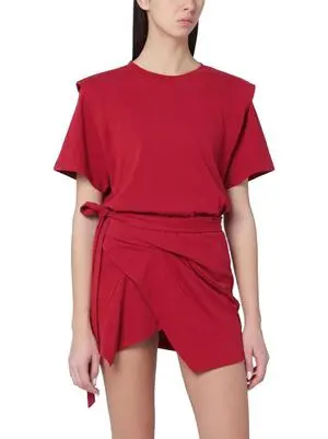Isabel Marant Cotton T-Shirt Red