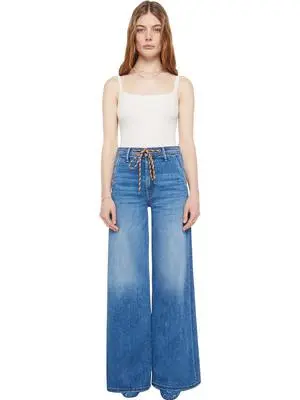 MOTHER The Drawn Undercover Prep Sneak Fuzzy Wuzzy Was A Bear Jeans - Blue