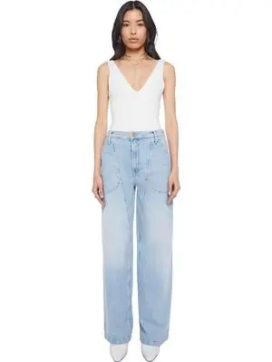 MOTHER The Chisel Sneak Complete Jeans - Light Blue