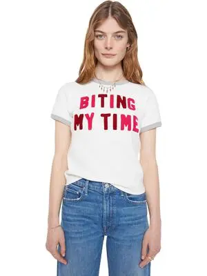 MOTHER The Itty Bitty Ringer Tee - White