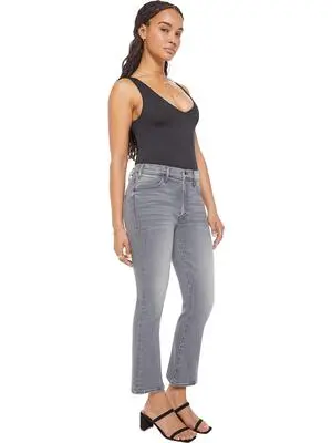 MOTHER Petites The Lil Hustler Ankle Jeans - Black