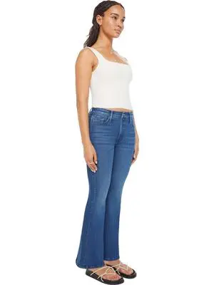 MOTHER Petites The Lil Weekender Nip It In Butt Jeans - Blue