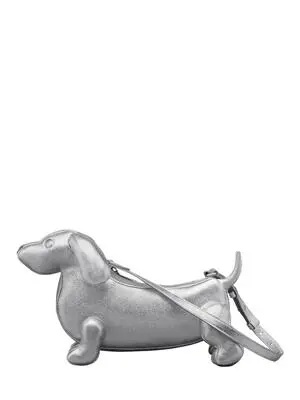 Thom Browne Hector Dog Shoulder Bag - Silver