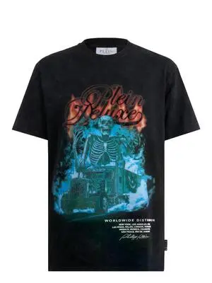 Philipp Plein Round-neck Graphic T-shirt - Black