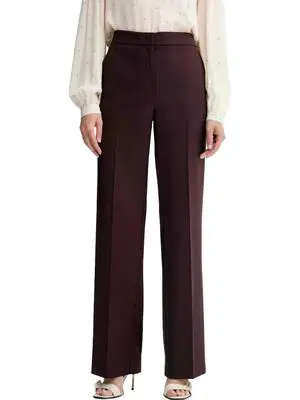 TWINSET Elastic-waist Tailored Trousers - Red