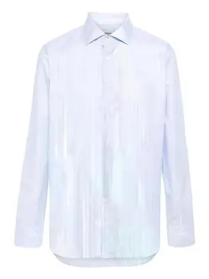 Canali Pinstripe Shirt - Blue