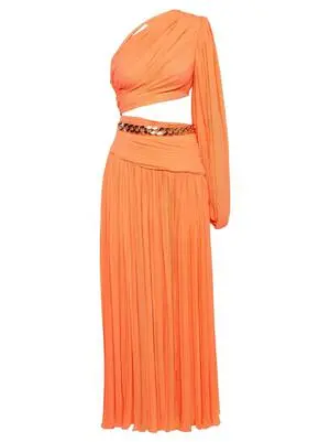 BRONX AND BRONCO Jafari One-shoulder Maxi Dress - Orange