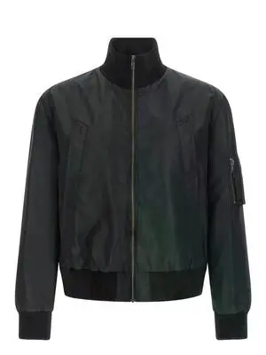 MAISON MARGIELA High-neck Bomber Jacket - Black