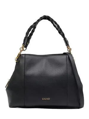 Liu Jo Medium Braided-handles Tote Bag - Black