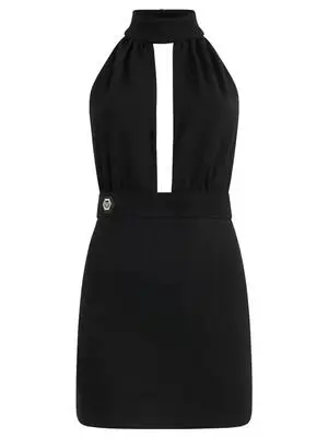 Philipp Plein Halterneck Cut-out Mini Dress - Black