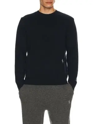SPORTY & RICH Cashmere Sweater - Dark Navy