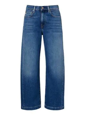 Ag Hattie High-rise Barrel-leg Jeans - Blue
