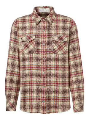 GOD'S TRUE CASHMERE Balance Cashmere Shirt With Emerald - Brown