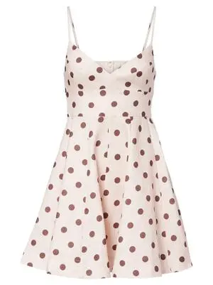 Zimmermann Polka-dot Mini Dress - Pink