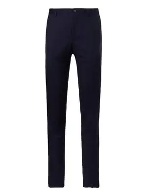 Etro Wool Slim Pants - Blue
