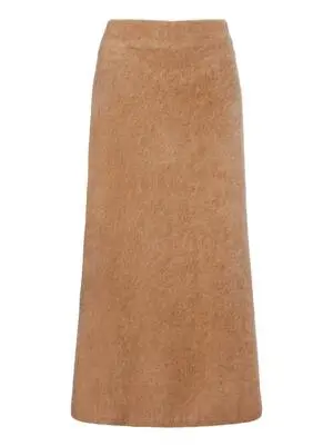 LISA YANG Asta Cashmere Maxi Skirt - Brown