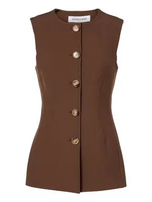 Veronica Beard Jessup Vest - Brown