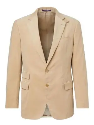 Ralph Lauren Purple Label Cotton Corduroy Blazer - Beige