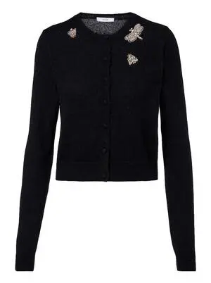 Erdem Embellished Cardigan - Black