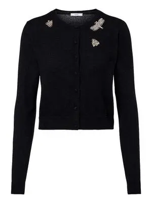Erdem Embellished Cardigan - Black