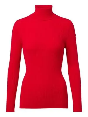 Fusalp Ancelle Ribbed-knit Turtleneck Sweater - Red
