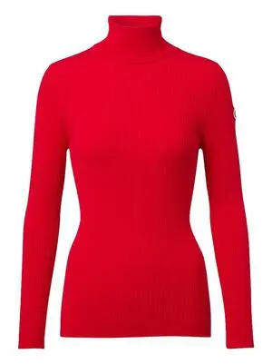Fusalp Ancelle Ribbed-knit Turtleneck Sweater - Red
