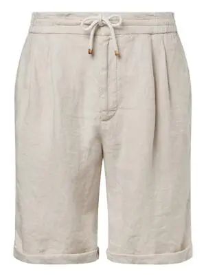 Brunello Cucinelli Linen Bermuda Shorts - Beige