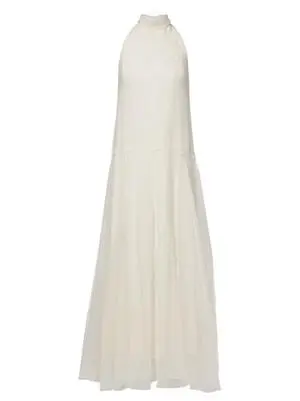 Brunello Cucinelli Silk Gown - White
