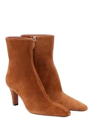 Paris Texas Belle Suede Ankle Boots - Brown