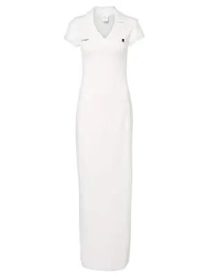 COURREGES Courrèges Logo Polo Dress - White