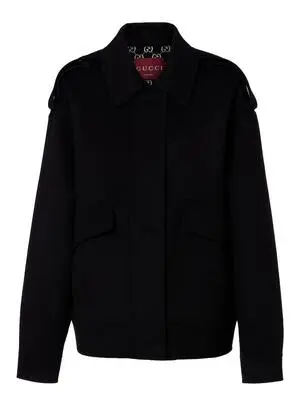 Gucci Wool Bomber Jacket - Black