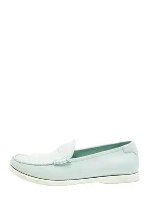 Saint Laurent Leather Loafers - Blue